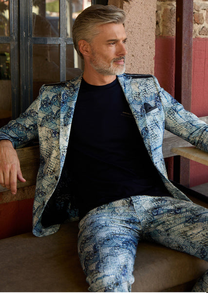 Blue Degraded 2-Pieces Suit – MONDO Menswear