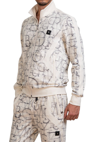 Ivory Black Letters 2-pcs Tracksuit – MONDO Menswear